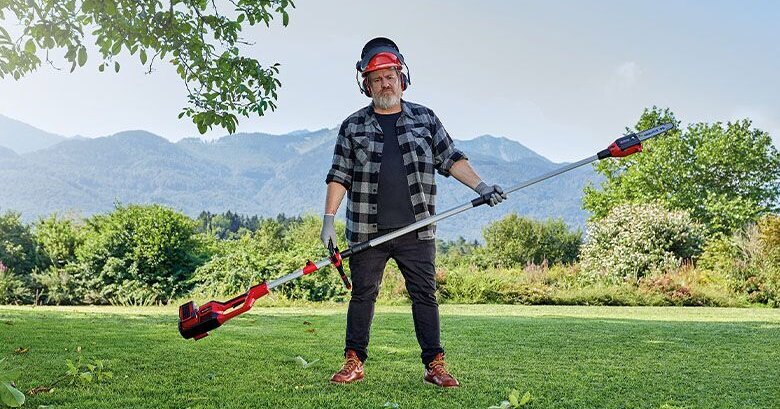 The 2-in-1 telescopic cutter with hedge trimmer and pruner | Einhell.nl